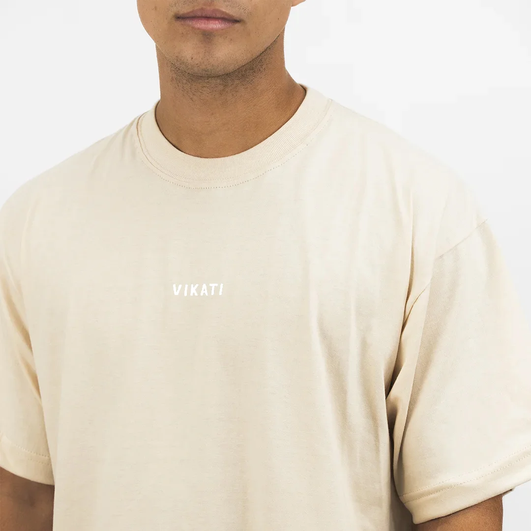 Remera Beige Oversize – VIKATI